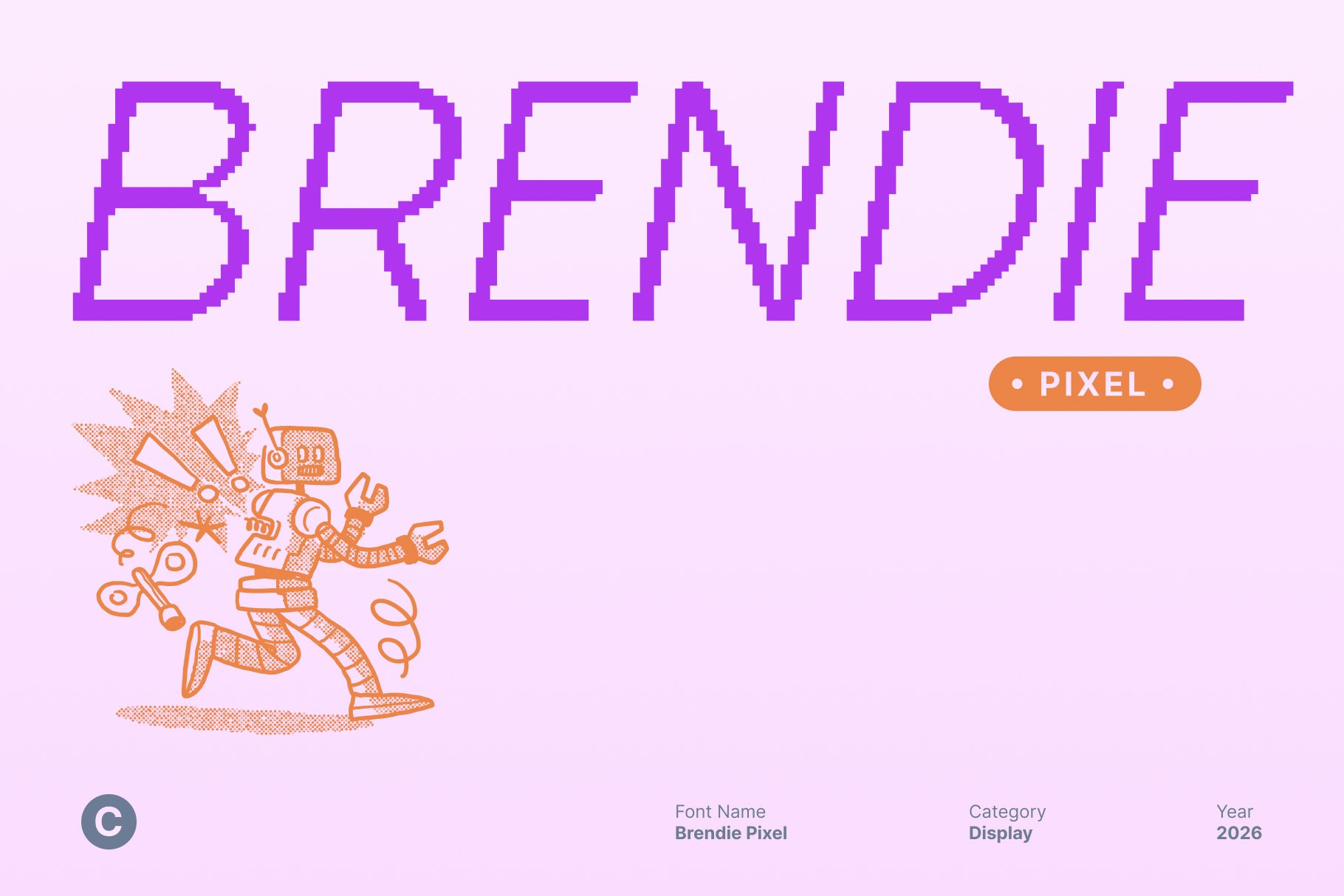 Brendie Pixel – Modern Sans Serif Font for Professional Branding