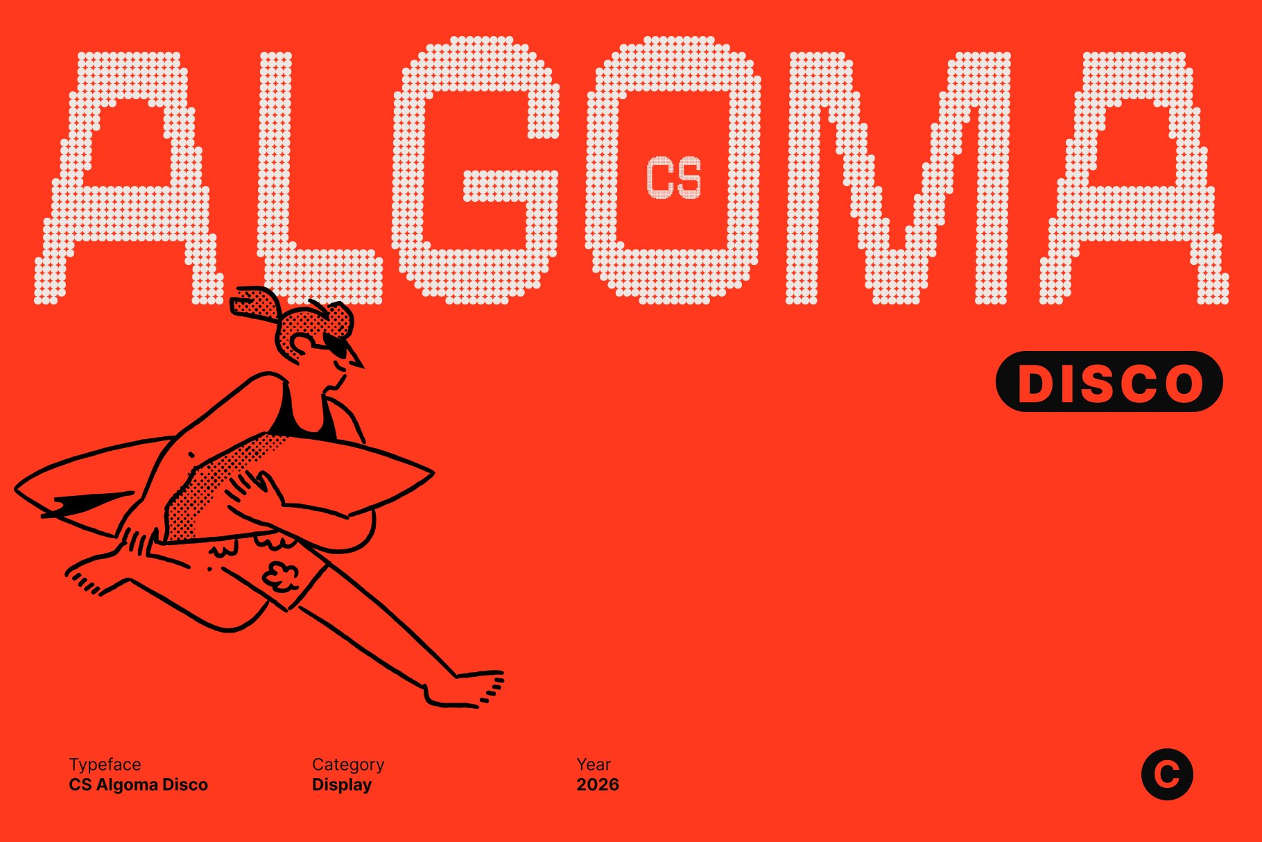 CS Algoma Disco – Retro Reverse Contrast Display Font