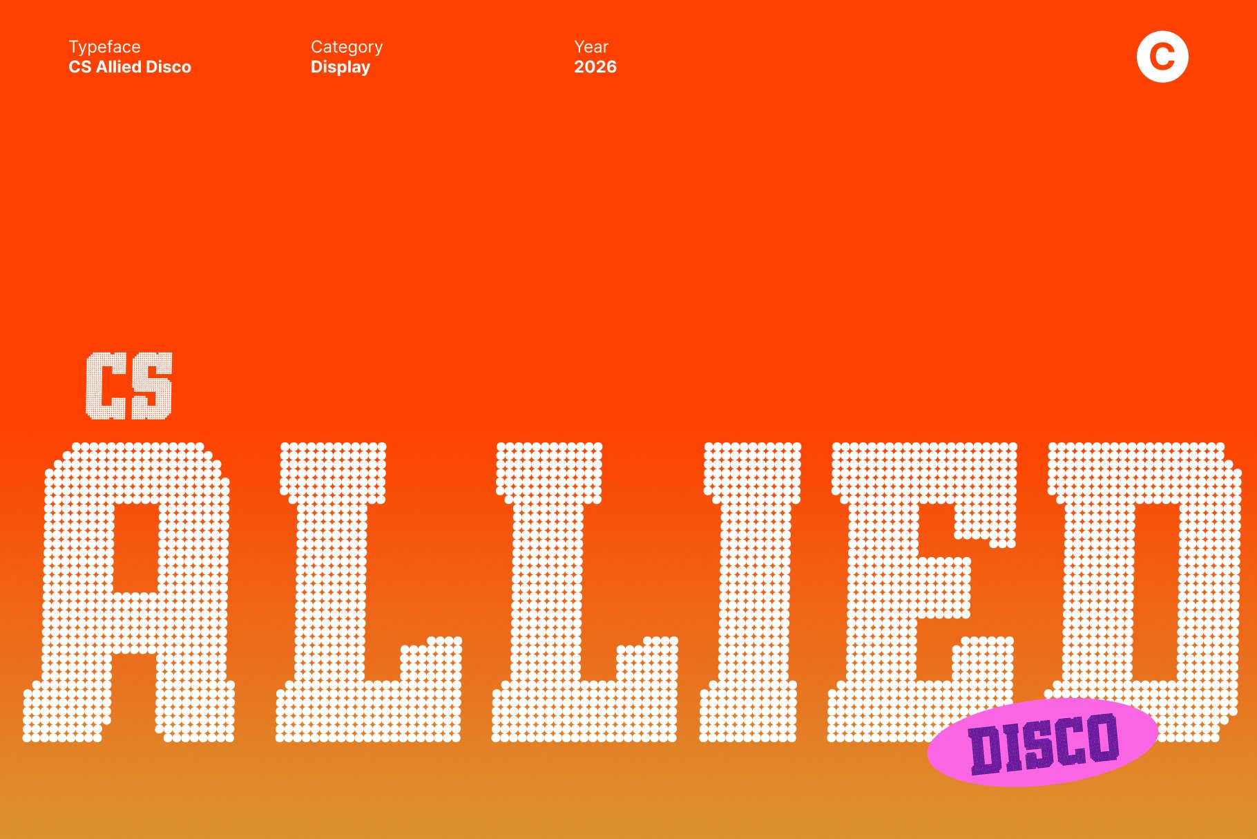 CS Allied Disco – Sporty Slab Serif Display Font