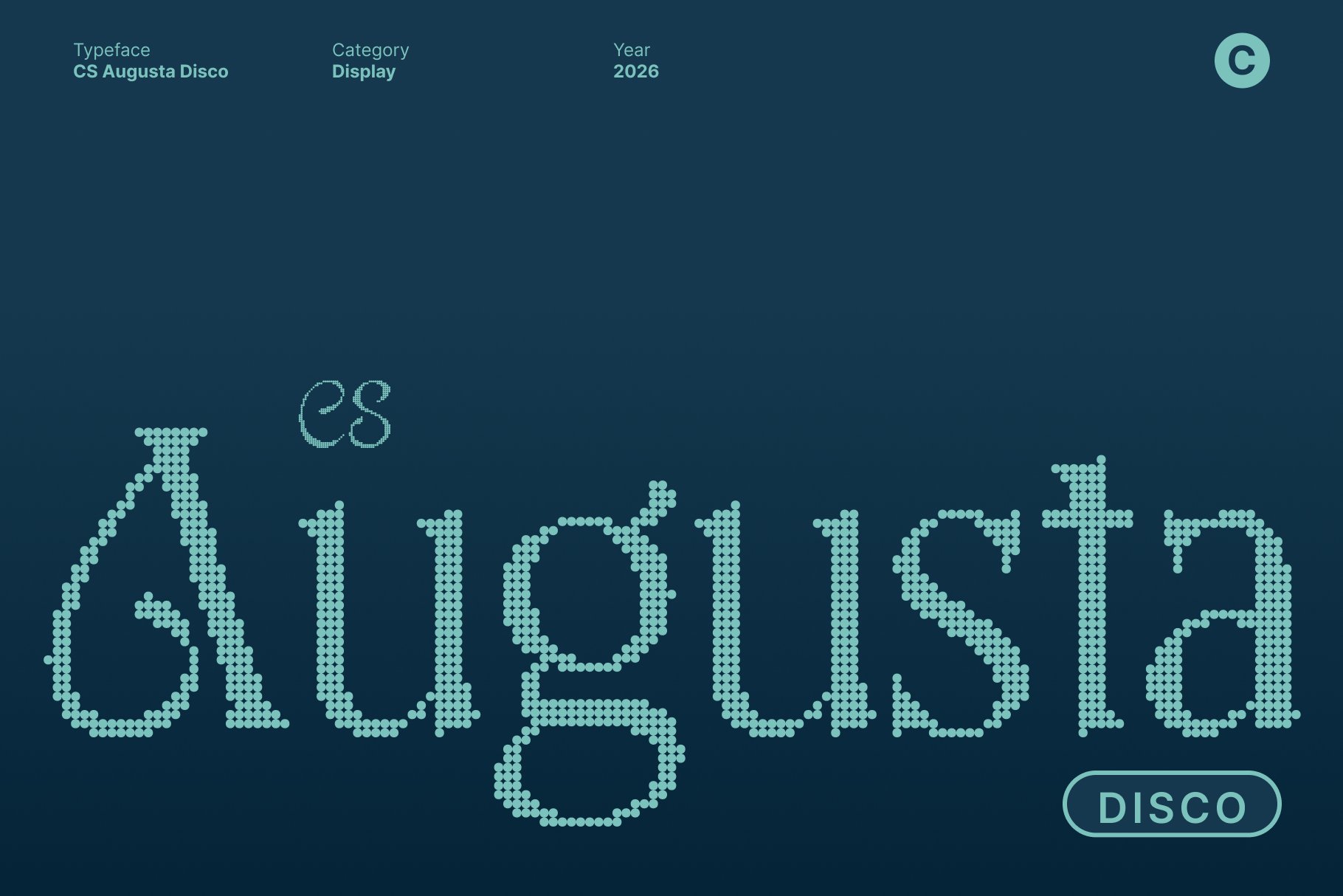 CS Augusta Disco – Elegant Serif Font with Disco Glamour
