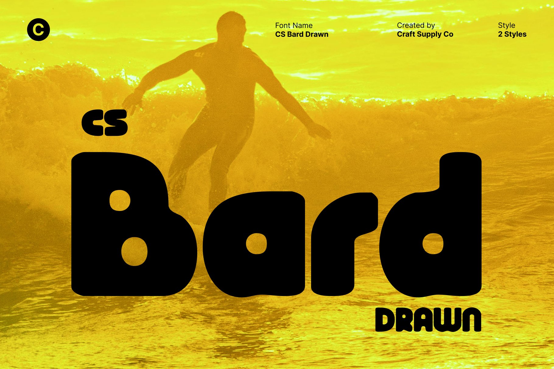CS Bard Drawn – Bold Chunky Playful Display Font