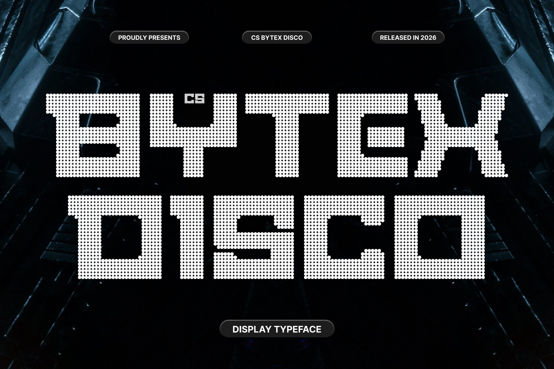 CS Bytex Disco – Futuristic Techno Disco Sans Serif Font
