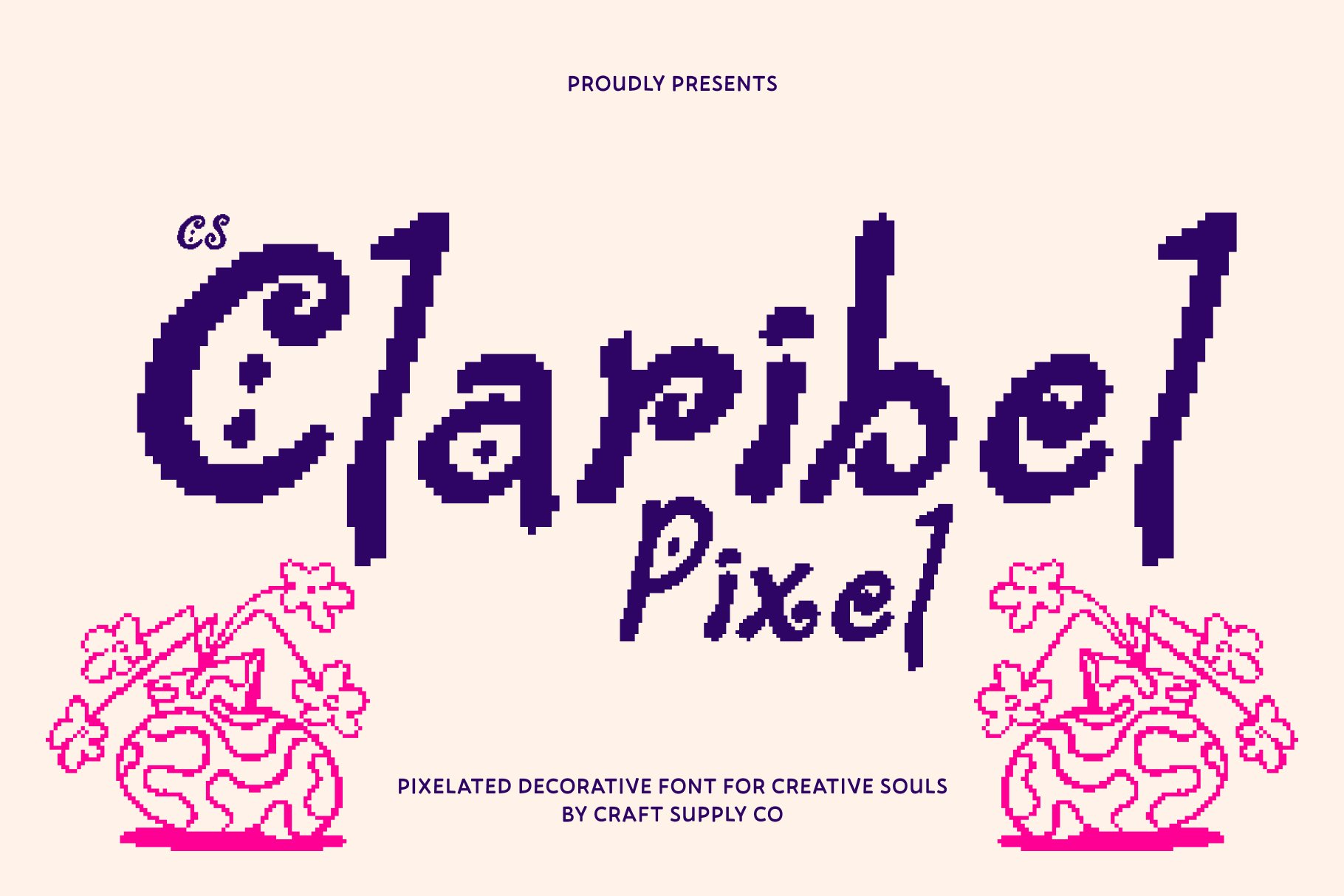 CS Claribel Pixel – Whimsical Fantasy Pixel Display Font