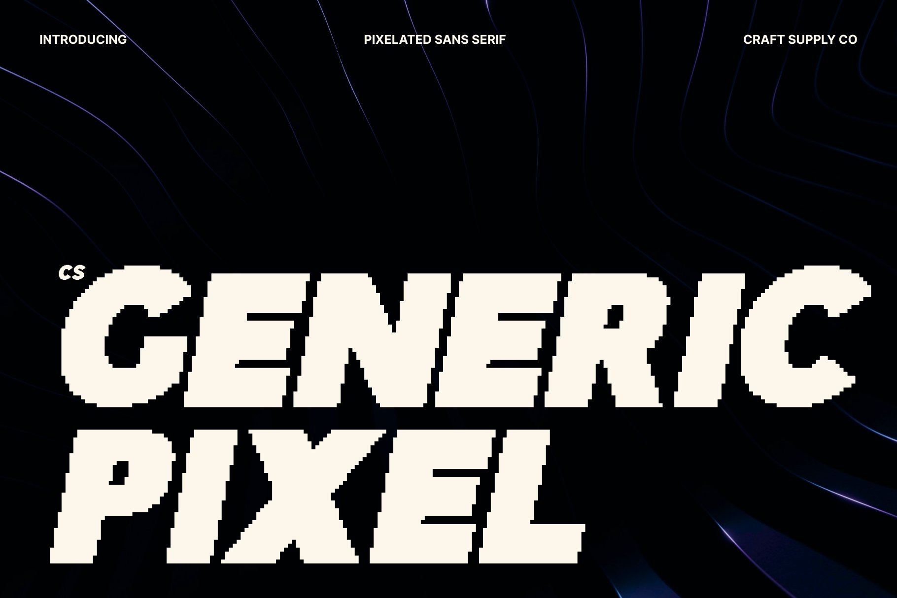 CS Generic Pixel – Bold Sans Serif Pixel for Modern Digital Design