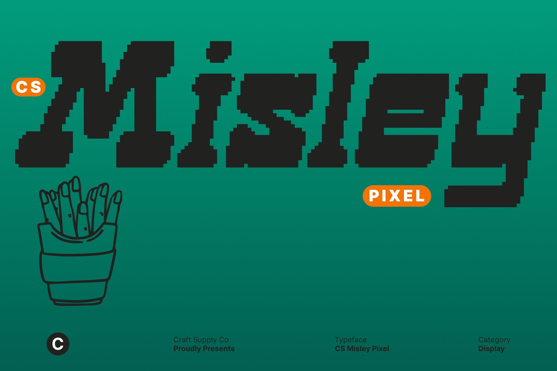 CS Misley Pixel – Western Slab Display Pixel Font