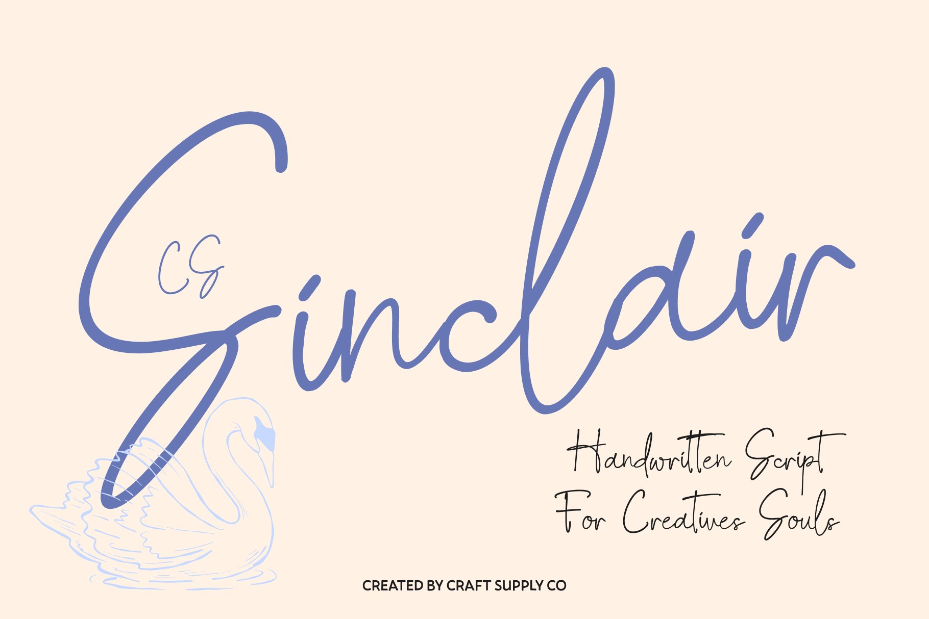 CS Sinclair – Soft Handwritten Script Font