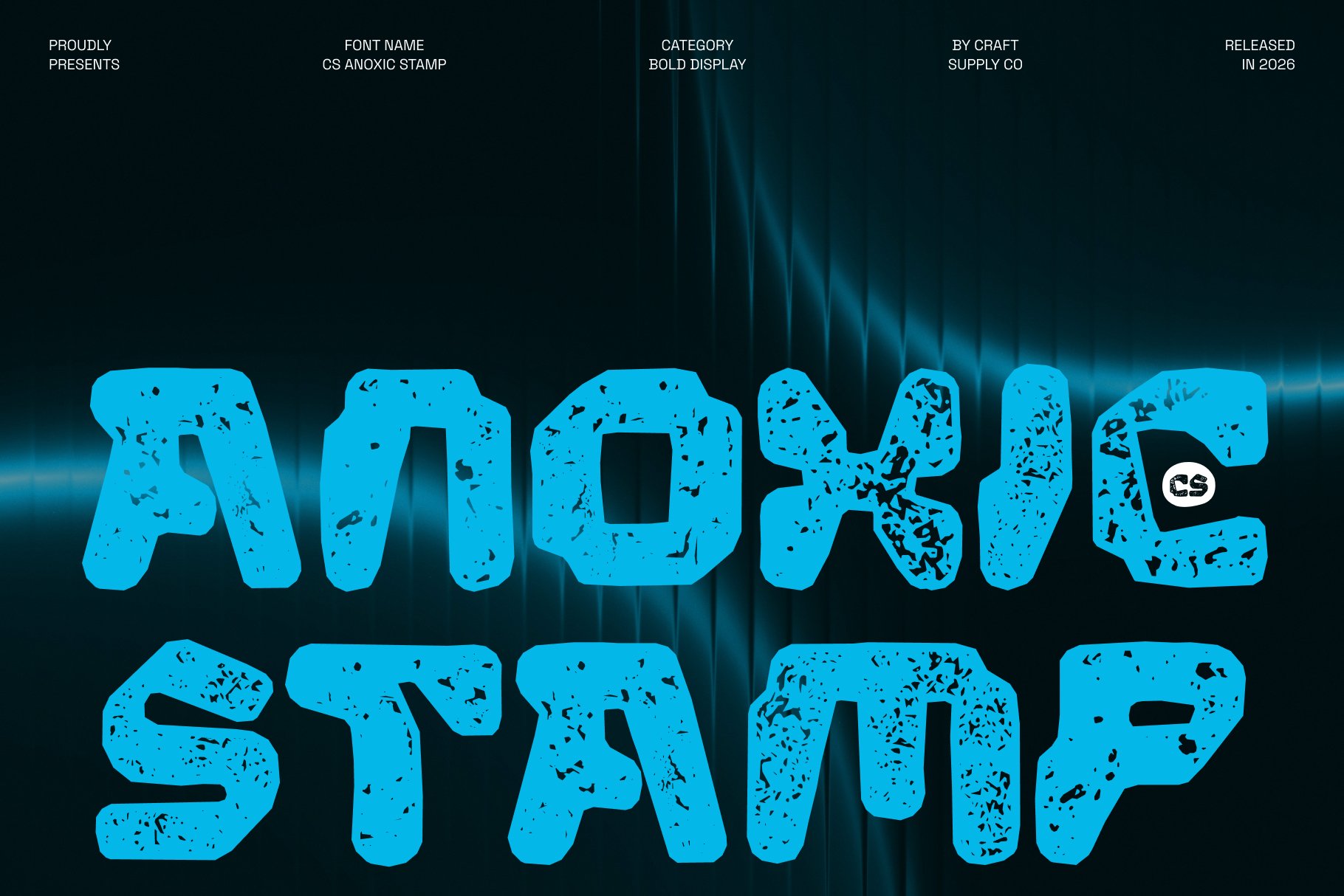 CS Anoxic Stamp – Bold Experimental Display Font