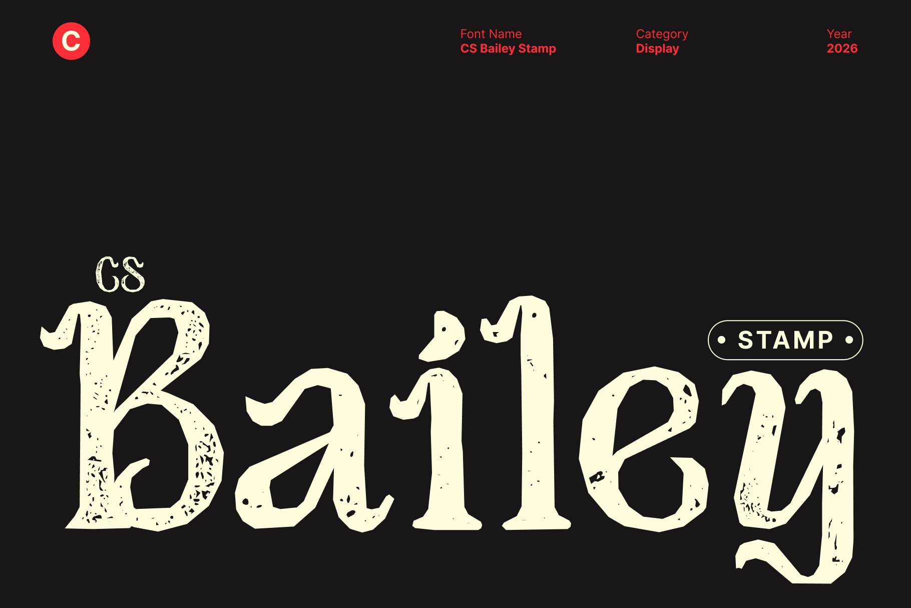 Cs Bailey Stamp Art Nouveau Display Font With Vintage Elegance Craft