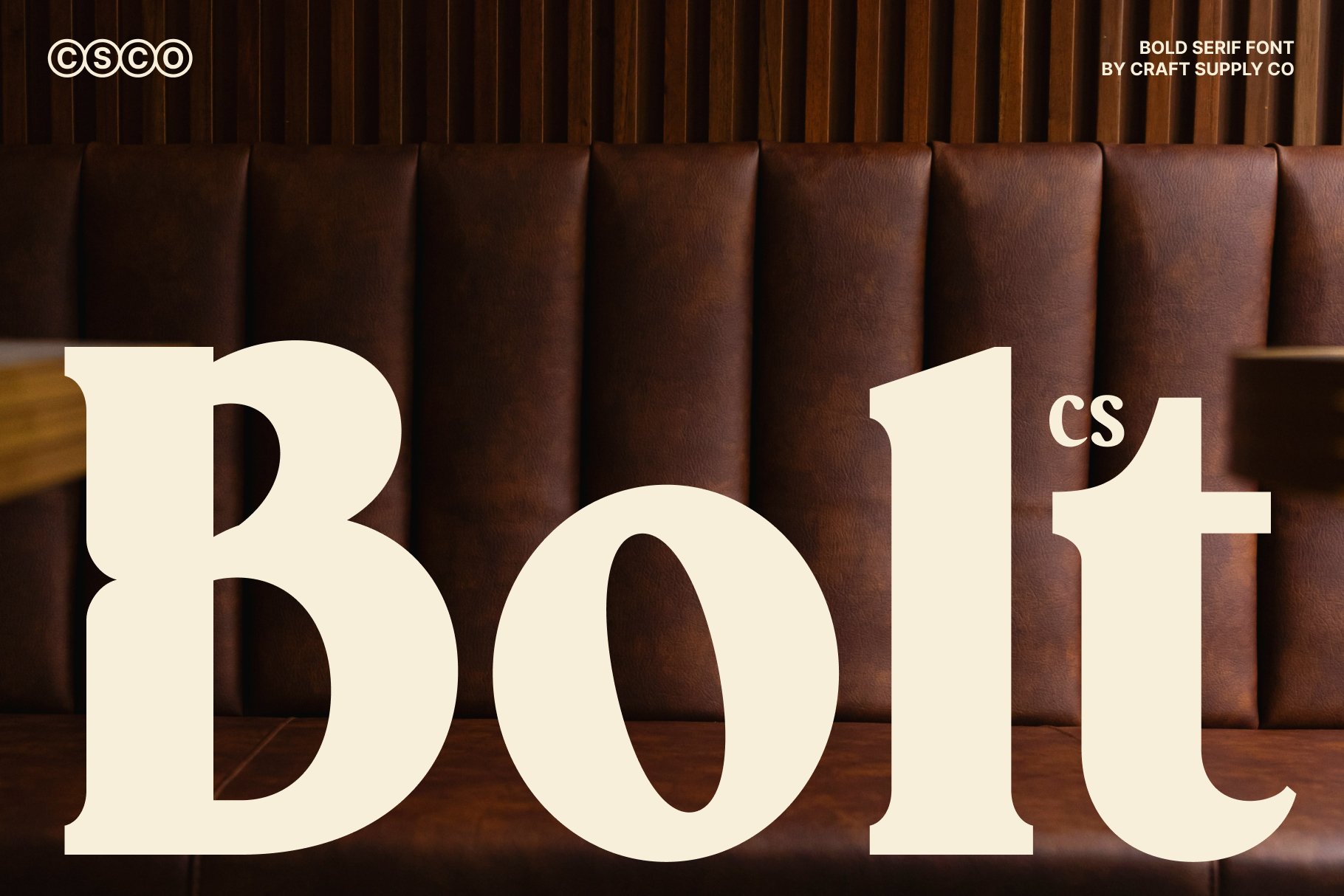 CS Bolt – Bold Serif Font with Modern Strength