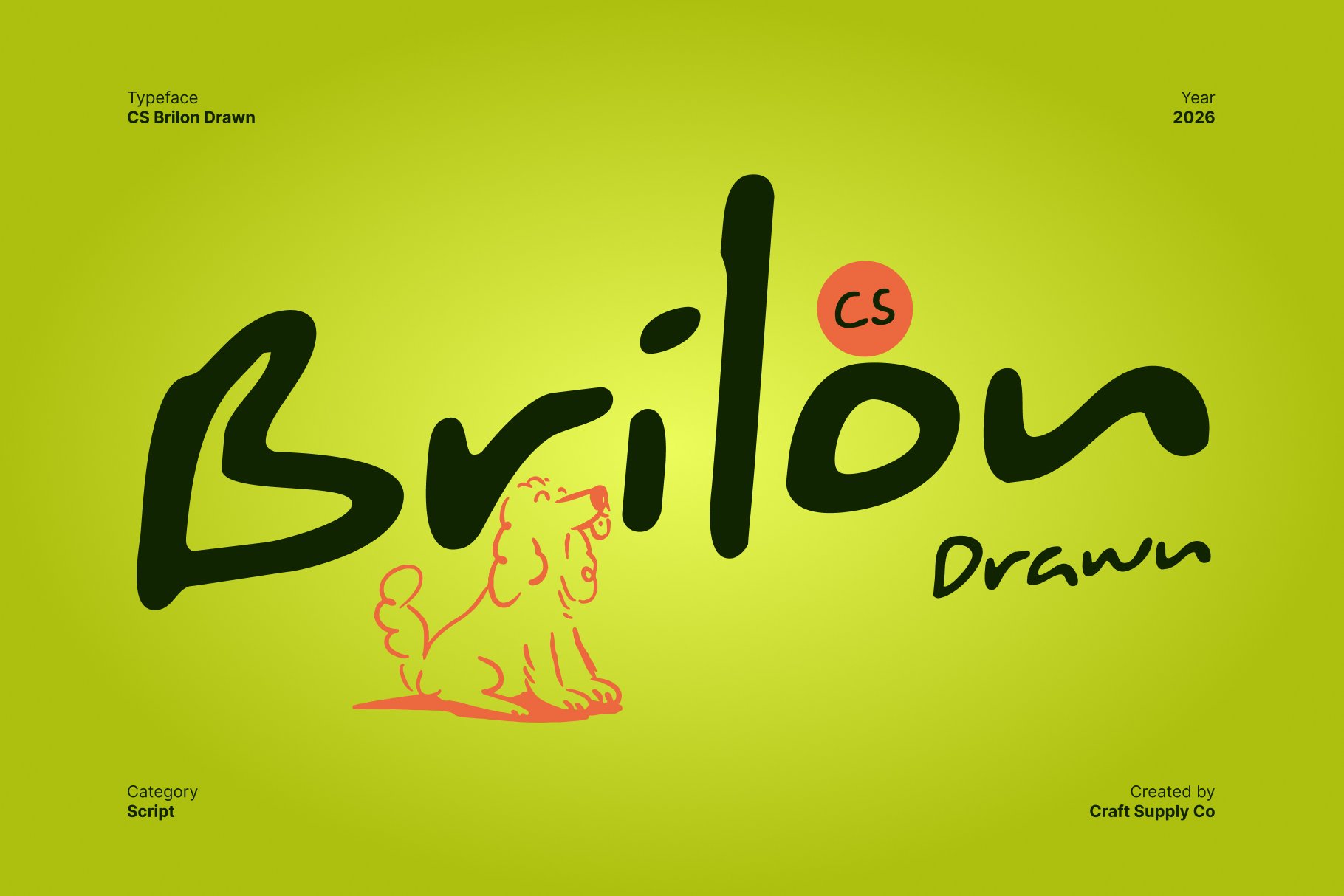 CS Brilon Drawn – Organic Hand-Drawn Display Font
