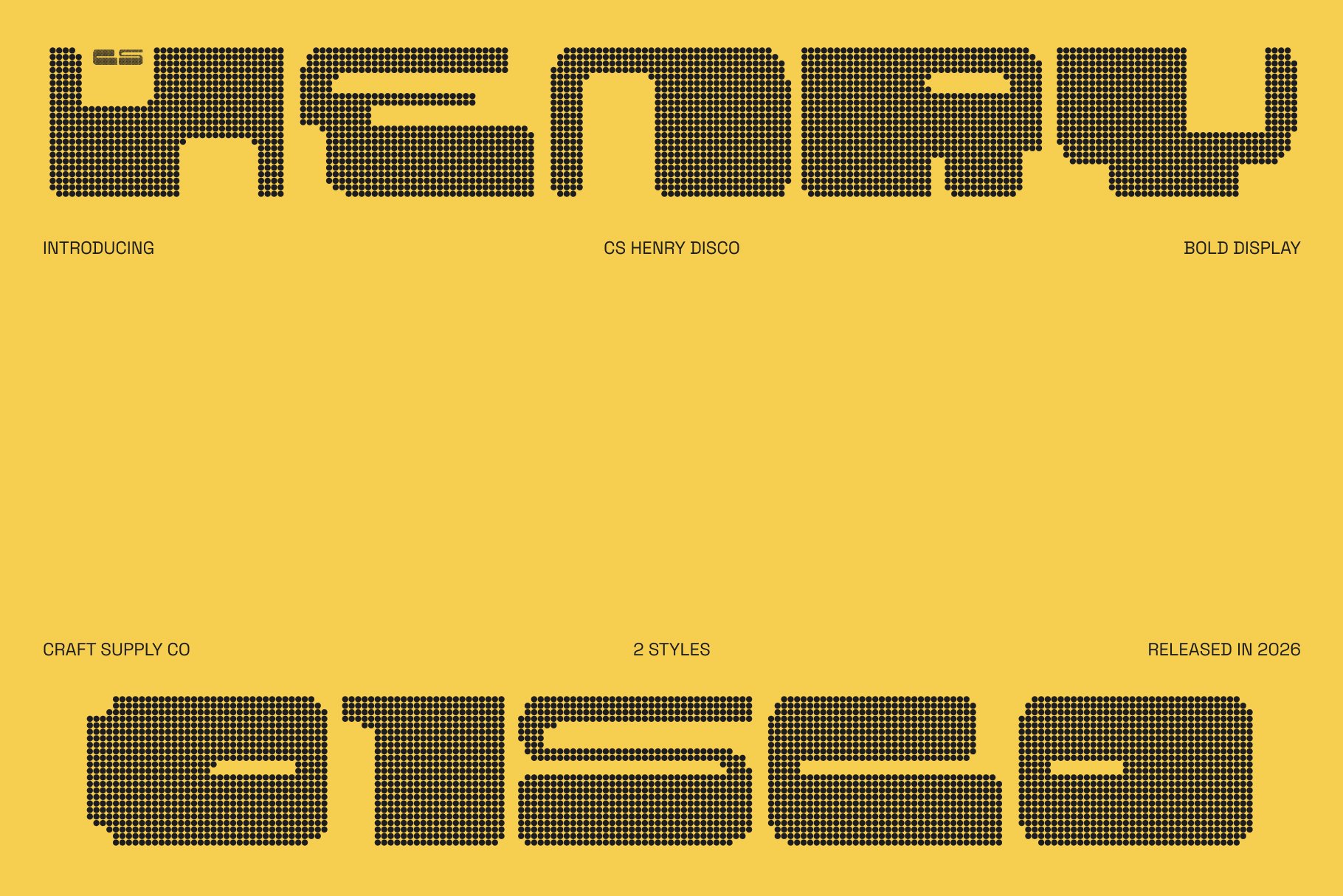 CS Henry Disco: Y2K Display Font with Futuristic Energy - Craft Supply Co