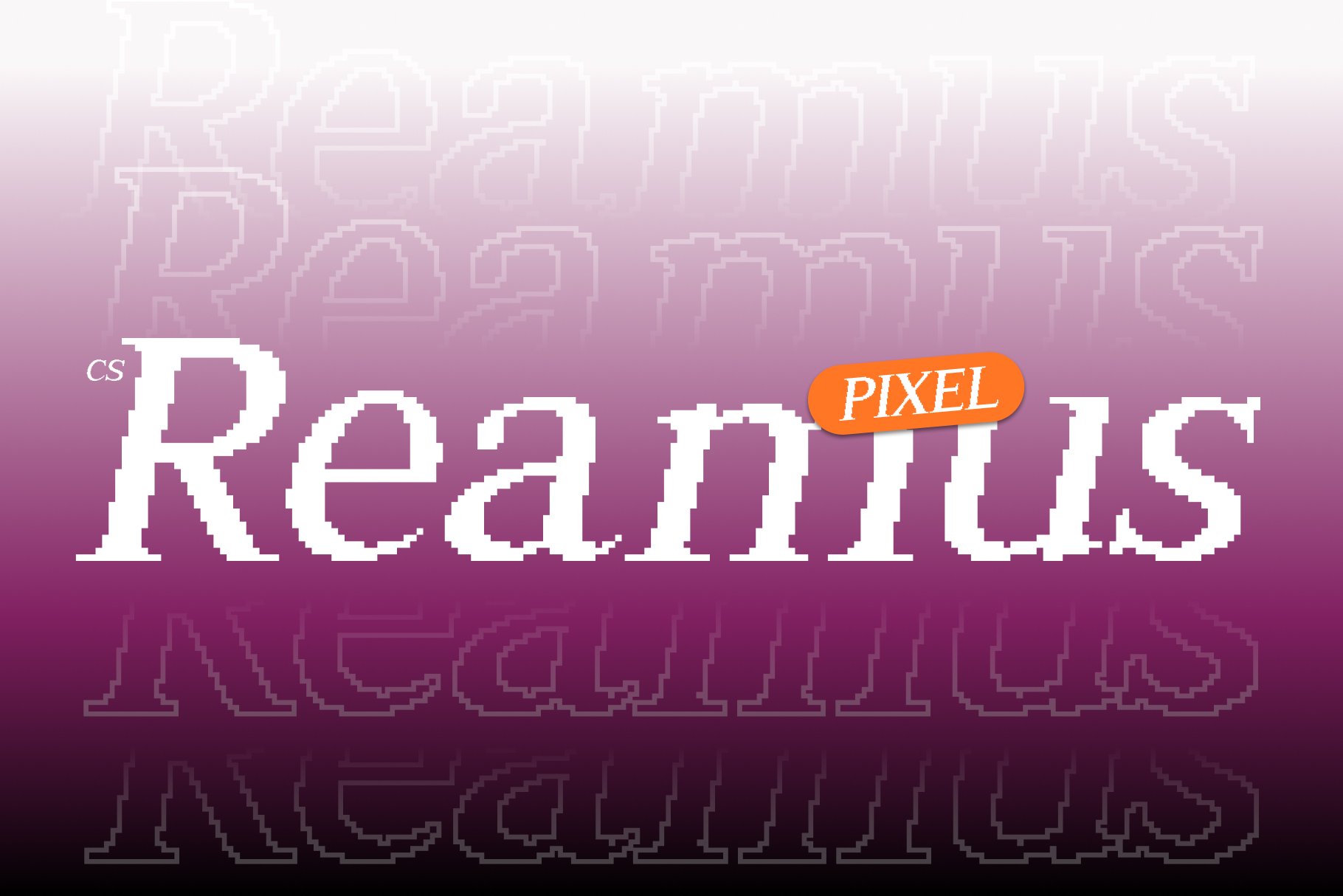 CS Reamus Pixel – Modern Serif Font with Pixel Elegance