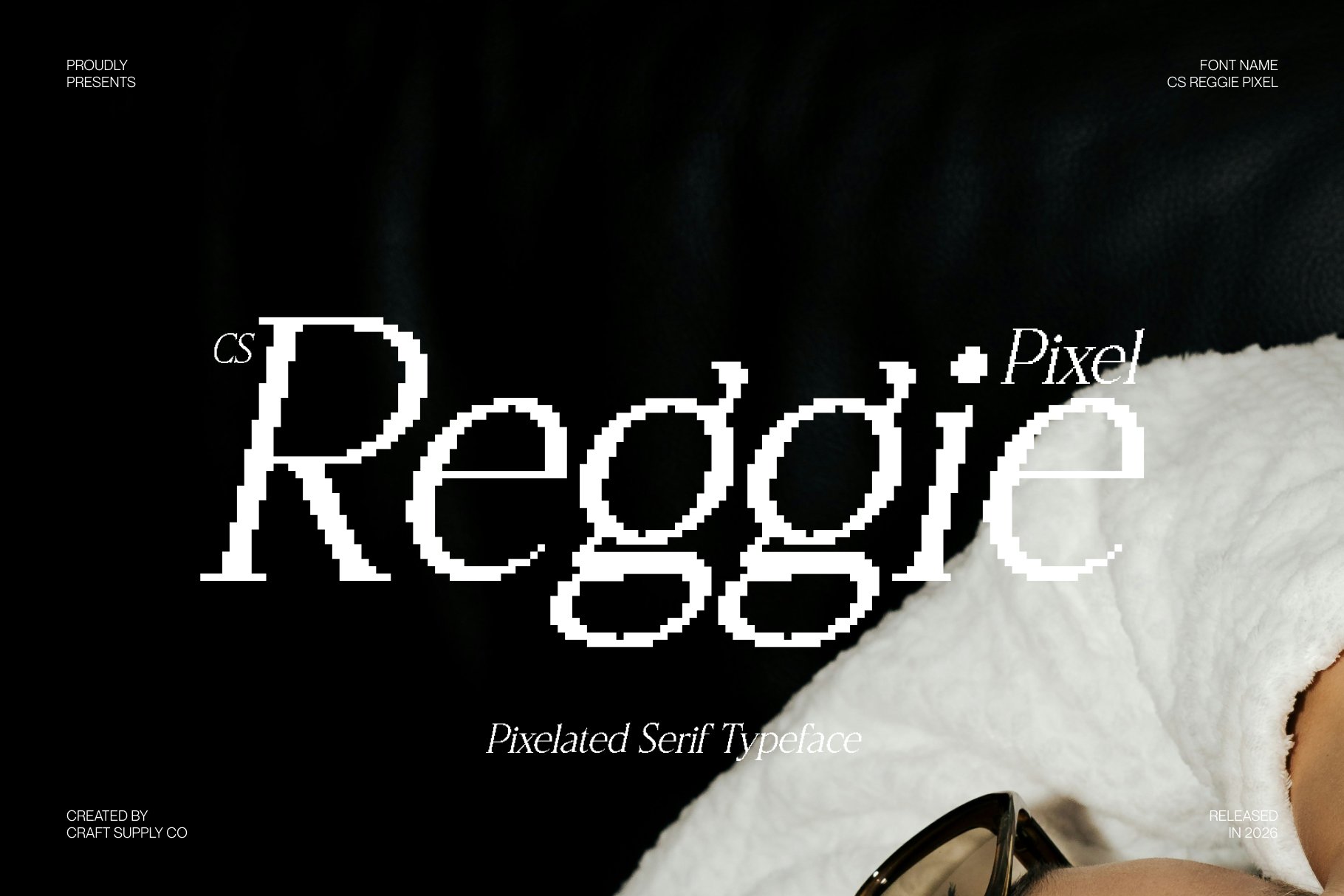 CS Reggie Pixel – Minimalist Elegant Serif with Pixel Style