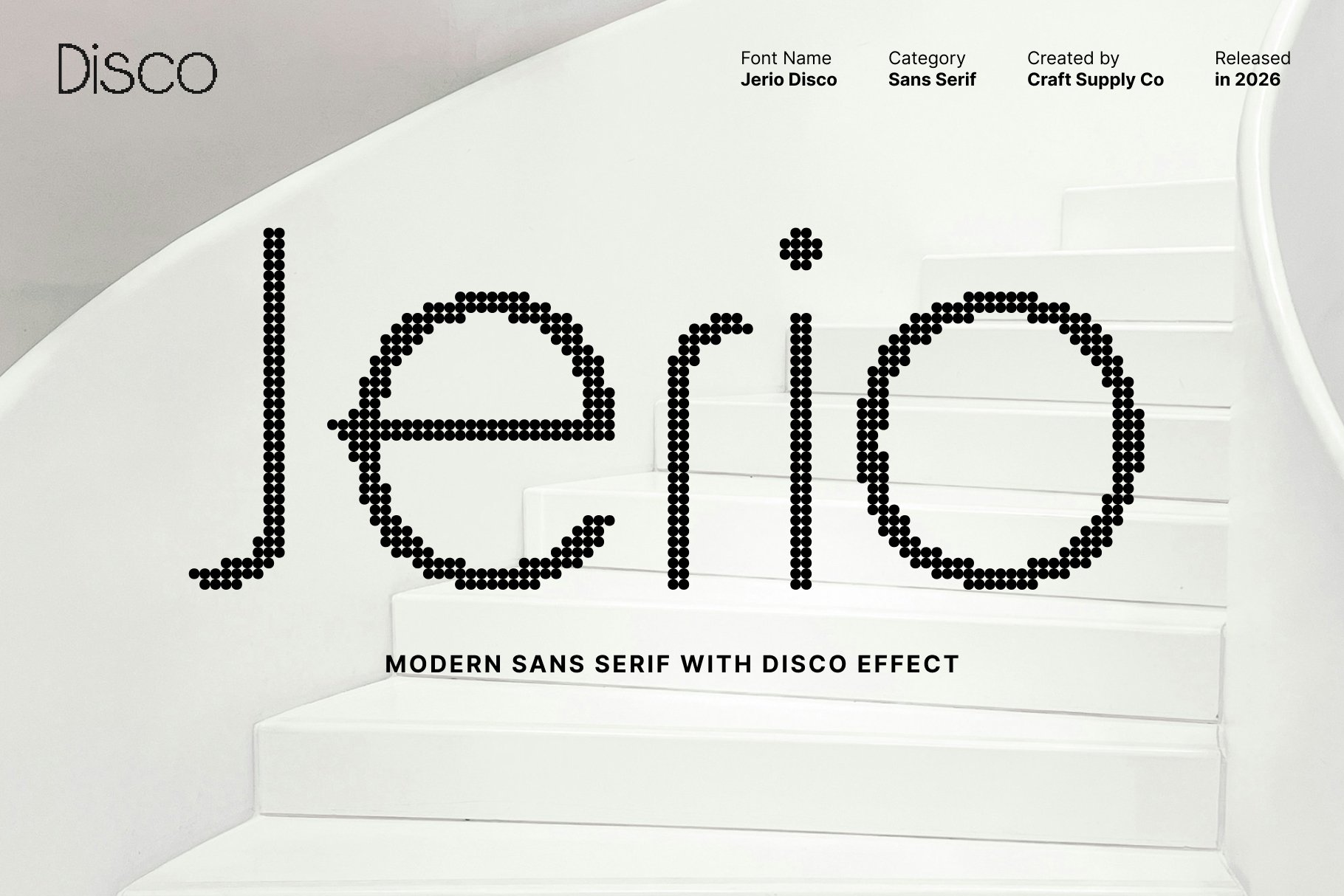 Jerio Disco – Modern Sans Serif with Disco Energy