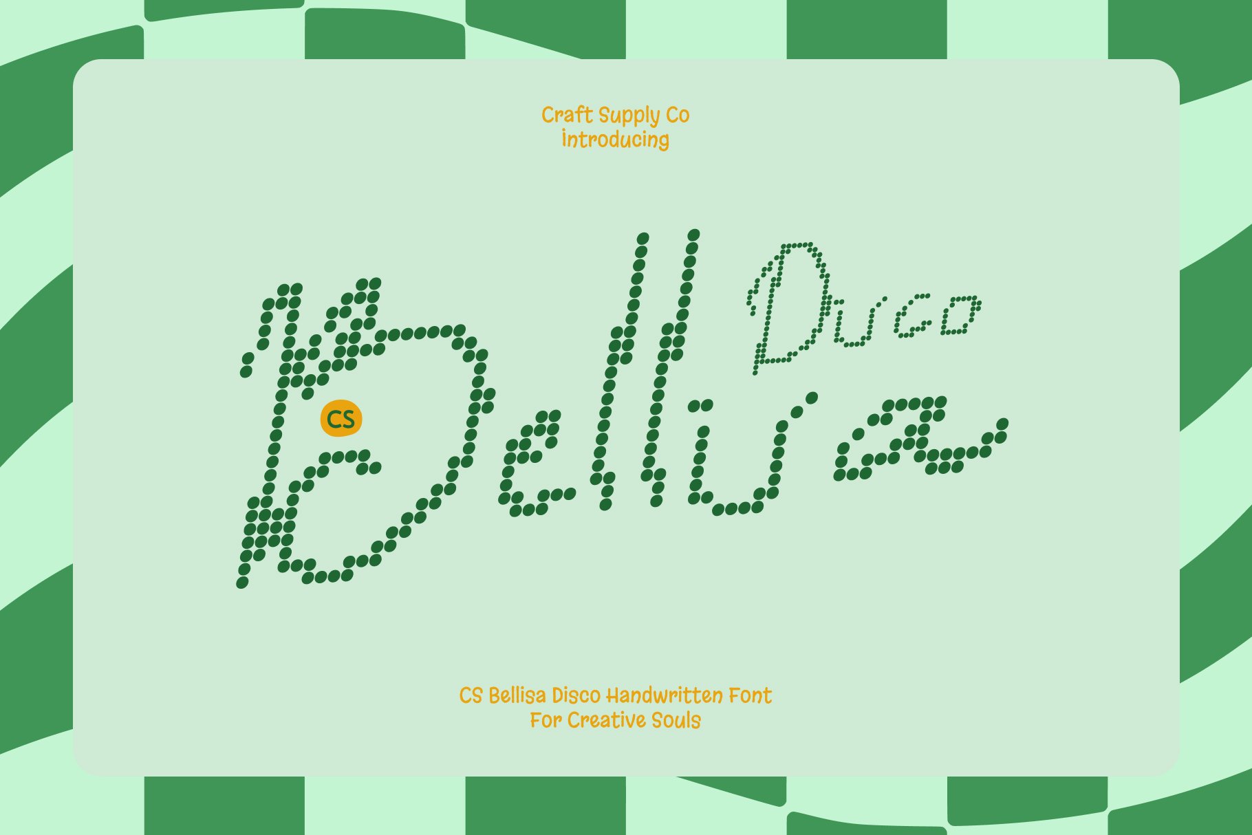 CS Bellisa Disco: Casual Handwritten Font with Warm Disco Charm - Craft ...