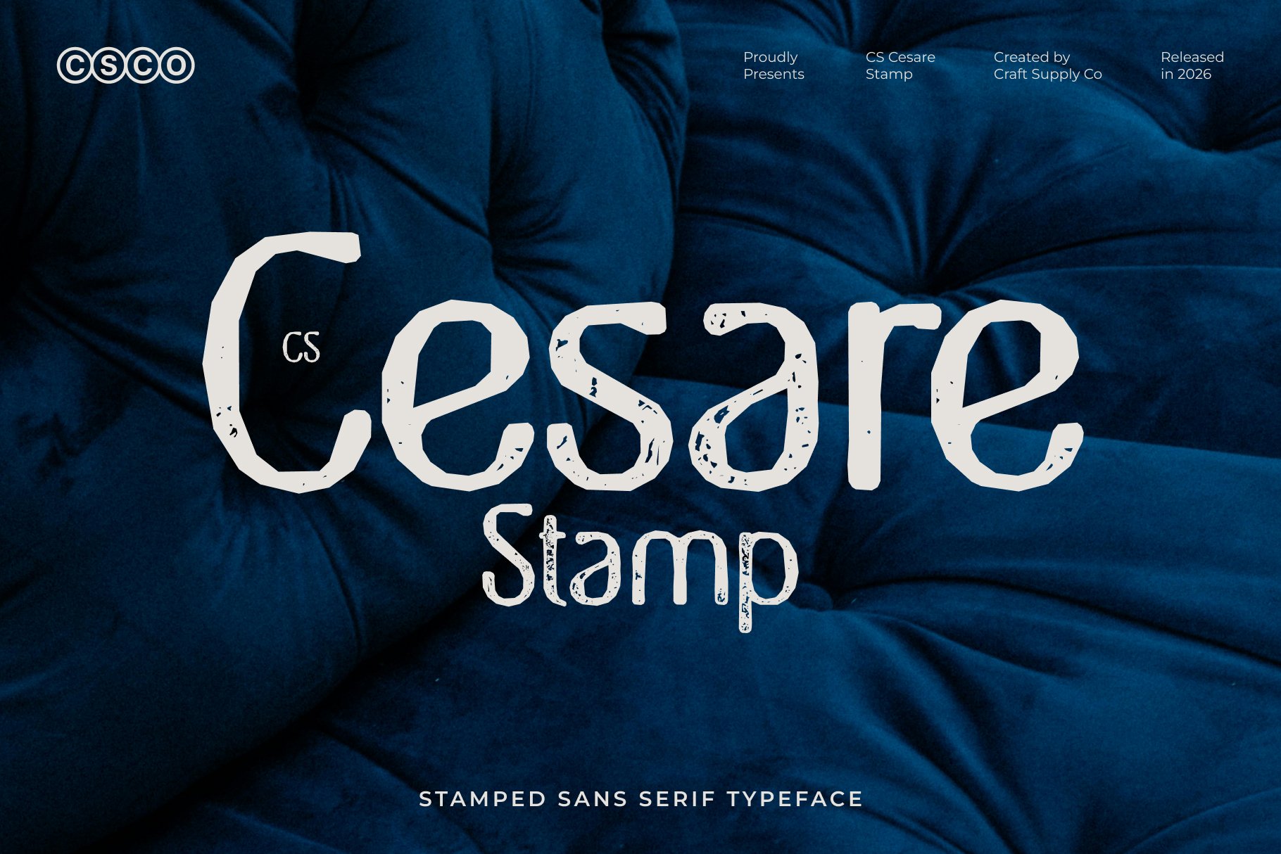 CS Cesare Stamp: Minimalist Luxury Sans Serif - Craft Supply Co