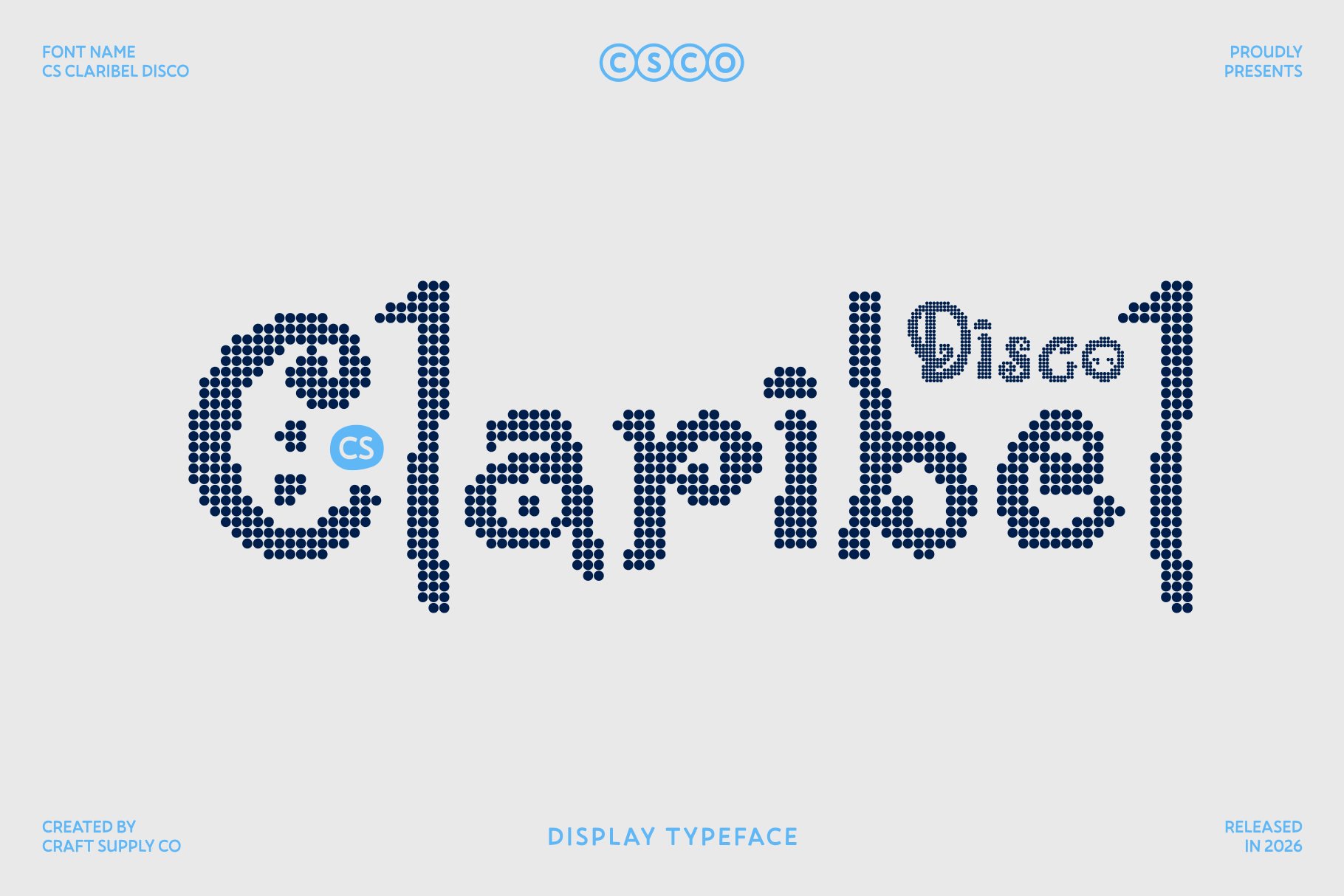 CS Claribel Disco: Whimsical Handwritten Disco Display Font - Craft ...