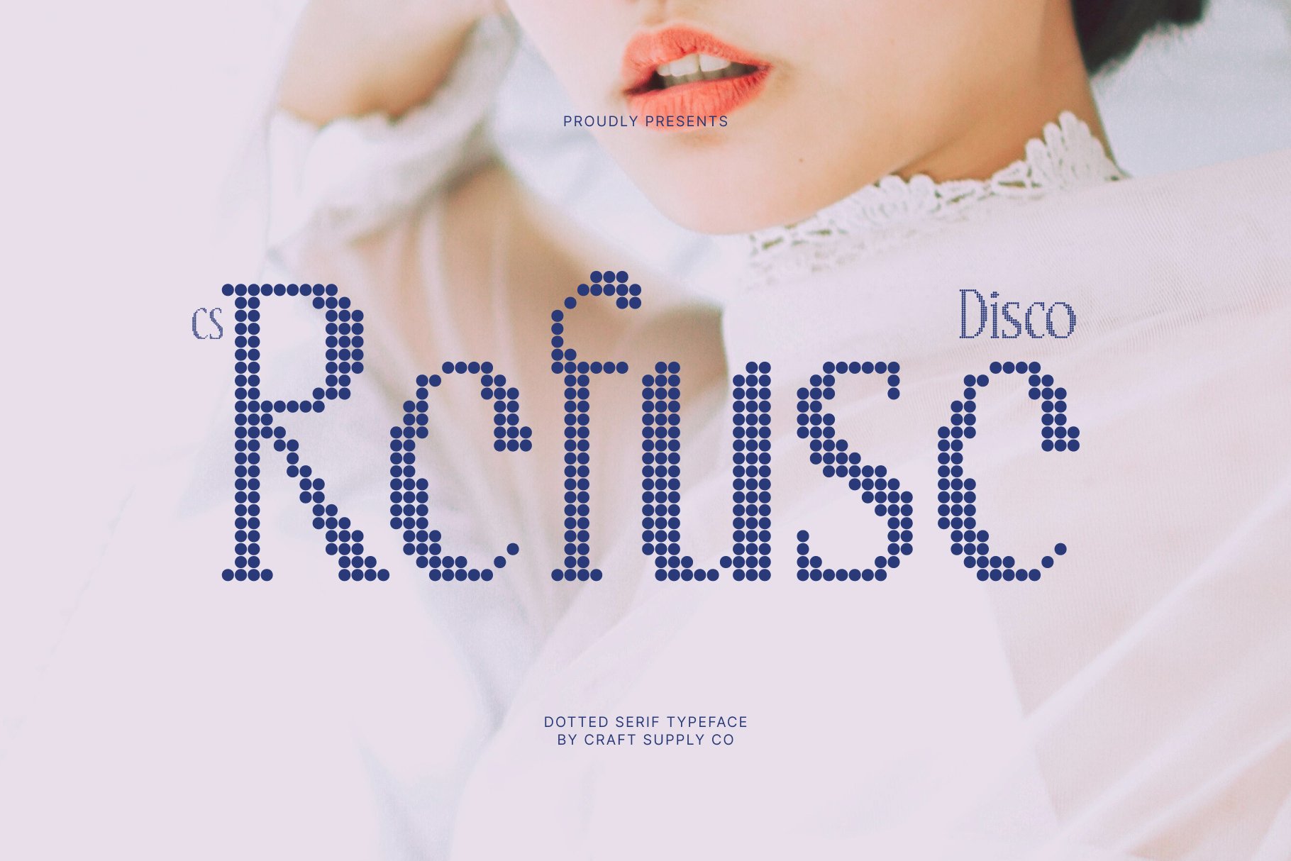 CS Refuse Disco: Elegant Modern Serif with Disco Texture - Craft Supply Co