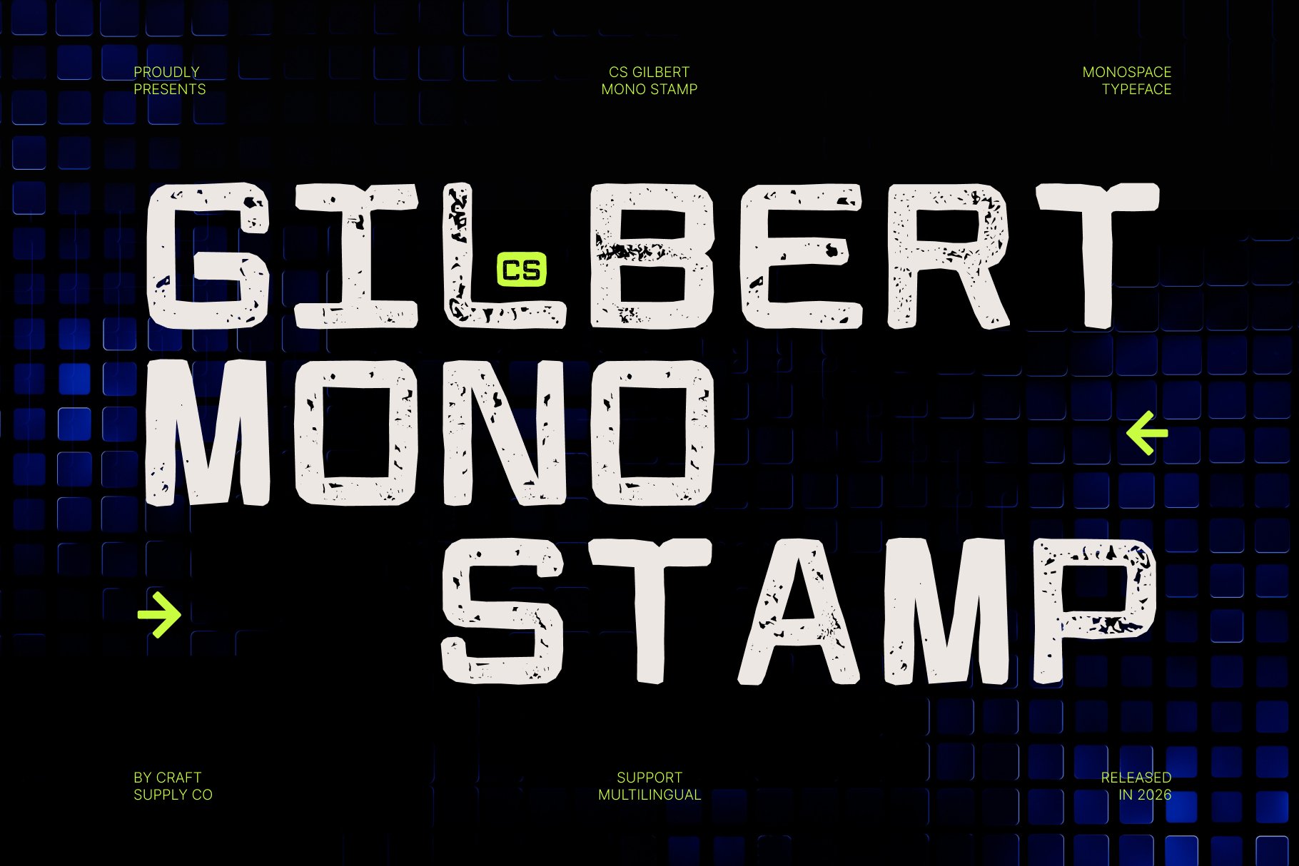 CS Gilbert Mono Stamp: Monospace Font - Craft Supply Co