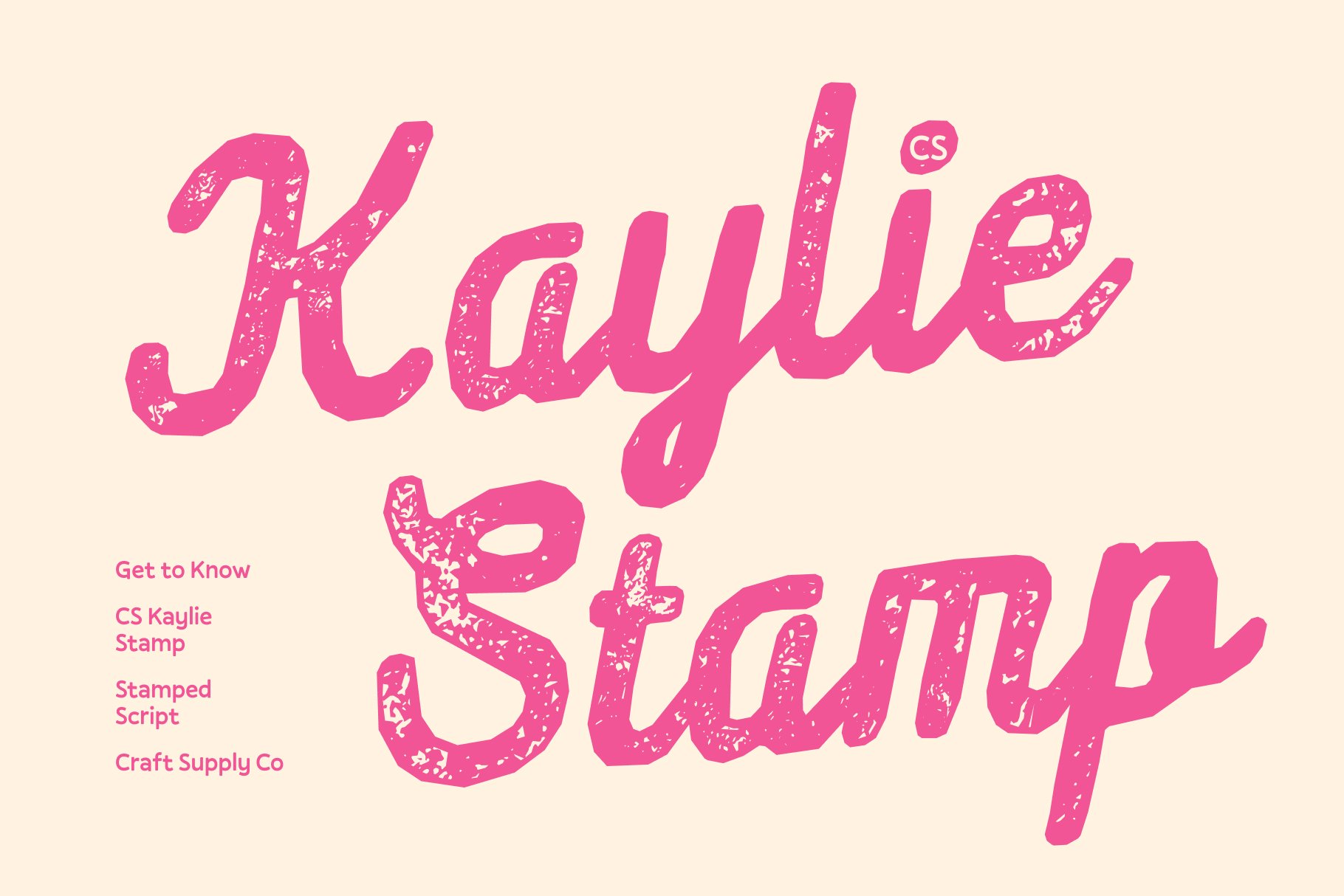 CS Kaylie Stamp: Elegant Handwritten Script Font with Vintage - Craft ...